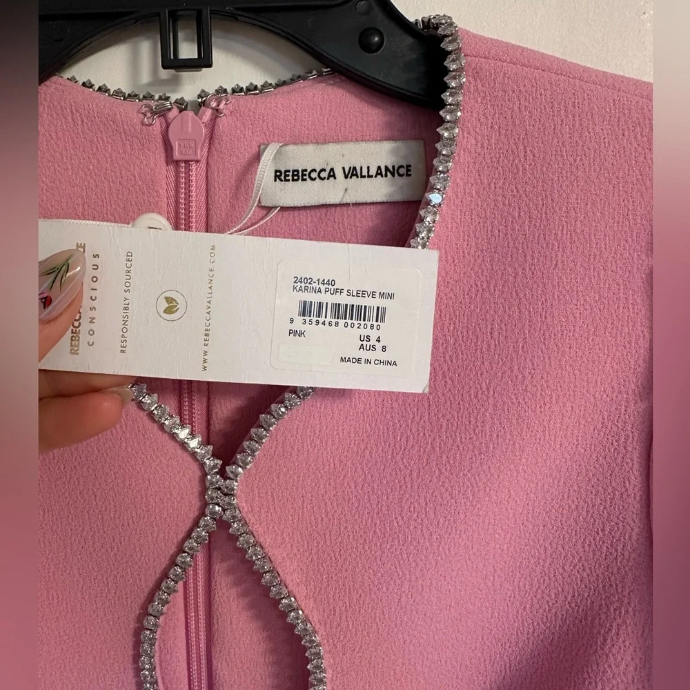 Rebecca Vallance | Dresses | Rebecca Vallance Pink Karina Puff Sleeve ...